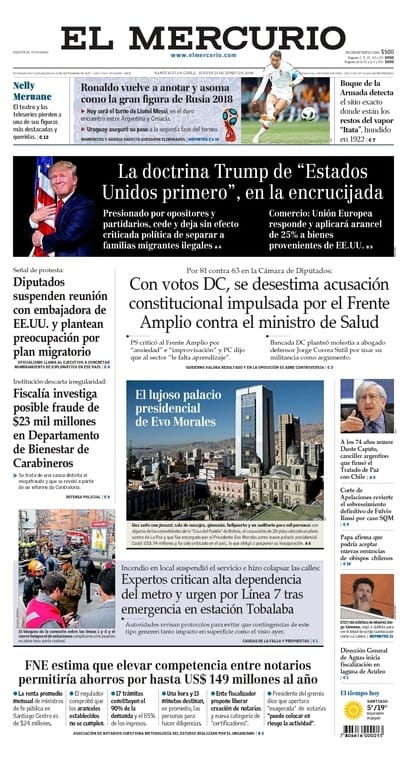 Bolivia exige a diario chileno El Mercurio se retracte por artículo ...